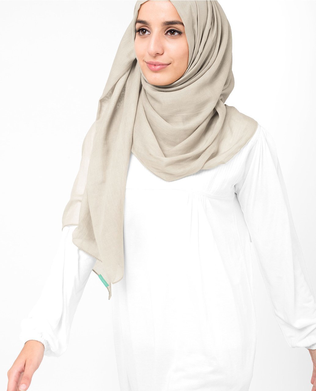 Cotton Voile Hijab Scarf Shawl in Turtledove Color - ModestPath.com